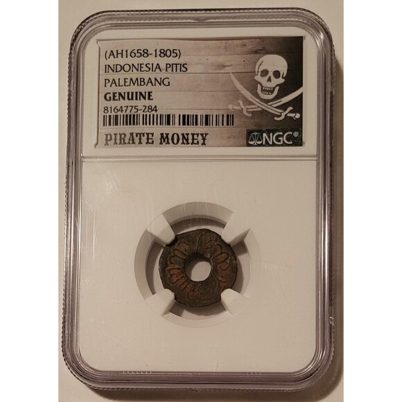 Other | Indonesia Palembang 1658185 Pitis Genuine Ngc Pirate Money ...